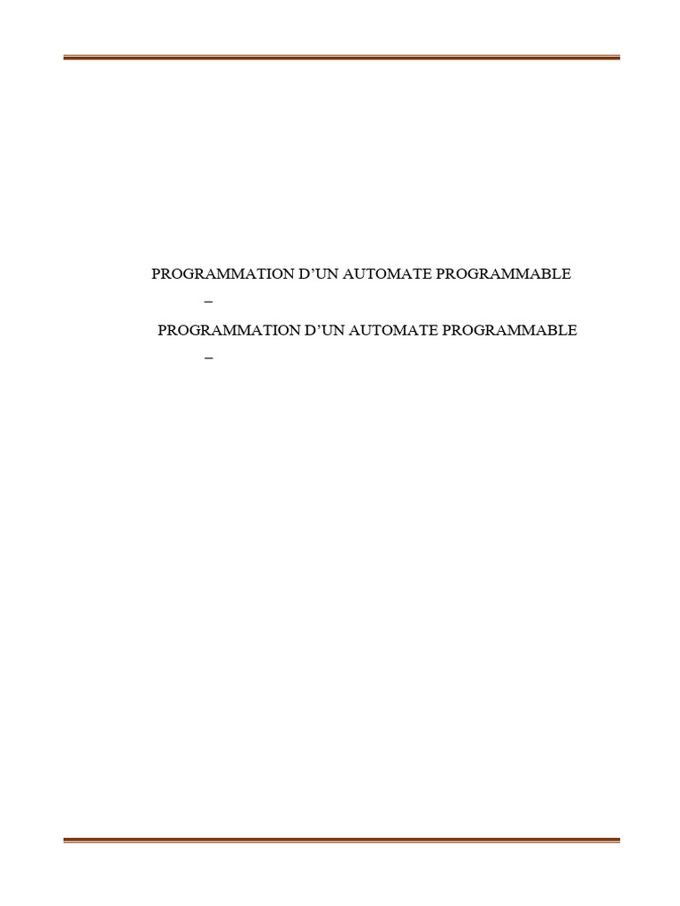 Automatisme Tle Ih | PDF