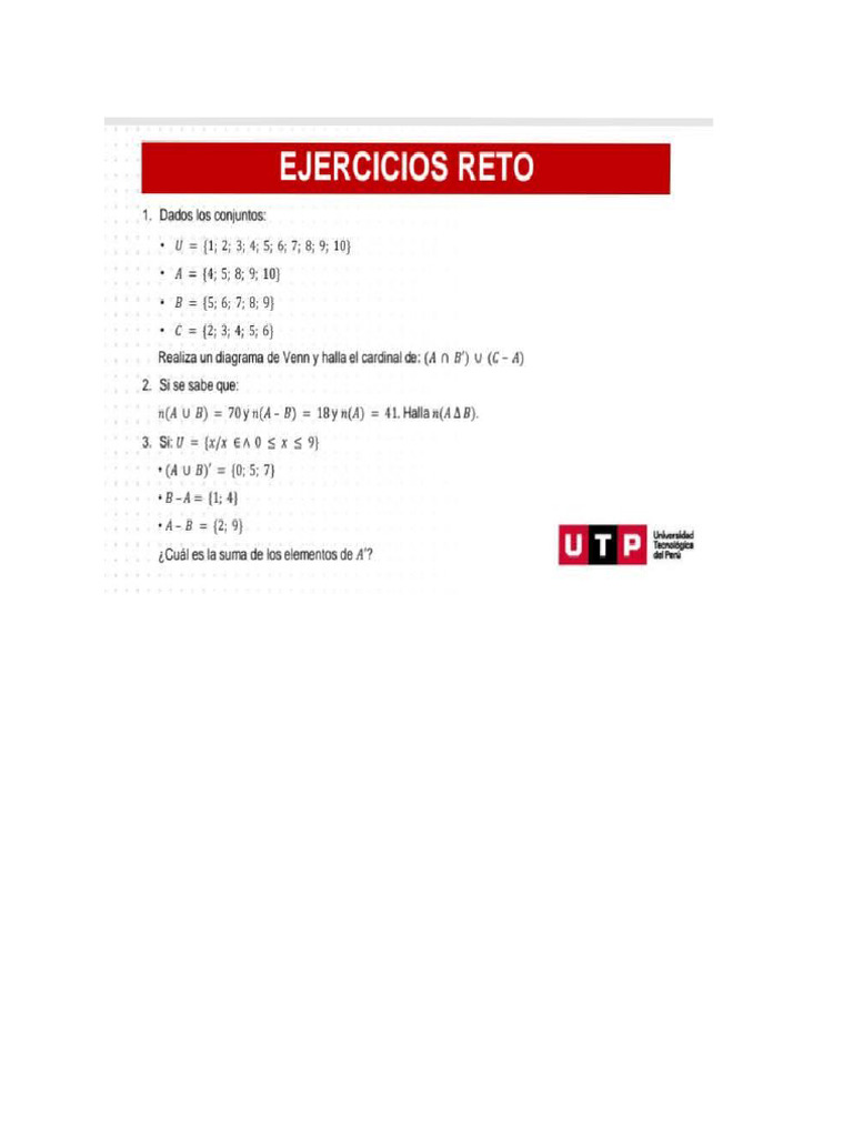 Ejercicios Reto | PDF