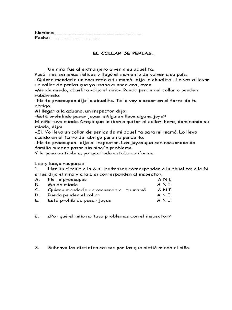 Lectura Grado 4 A 5 | PDF