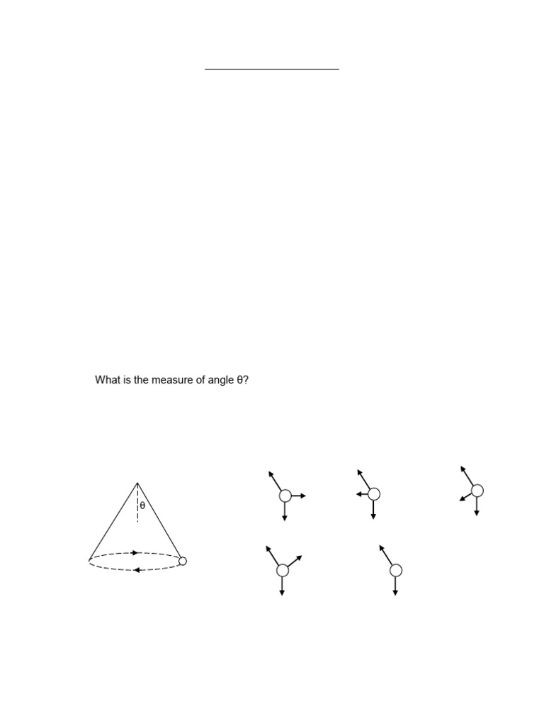 Conical Pendulum Problems | PDF
