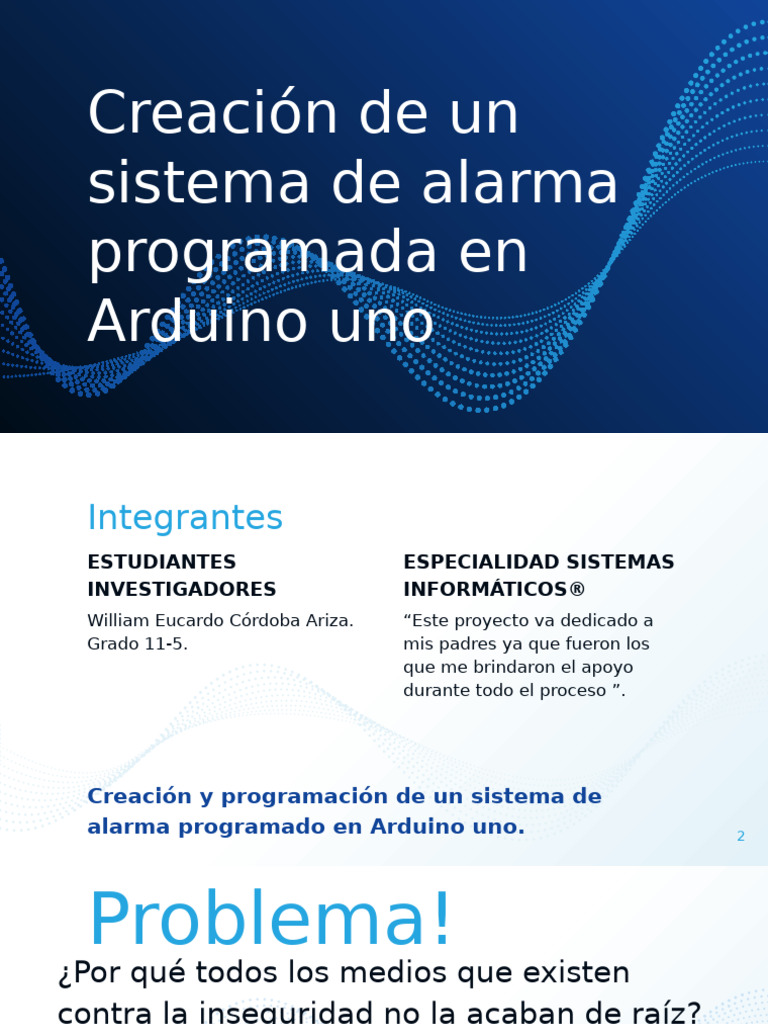 Proyecto Alarma | PDF