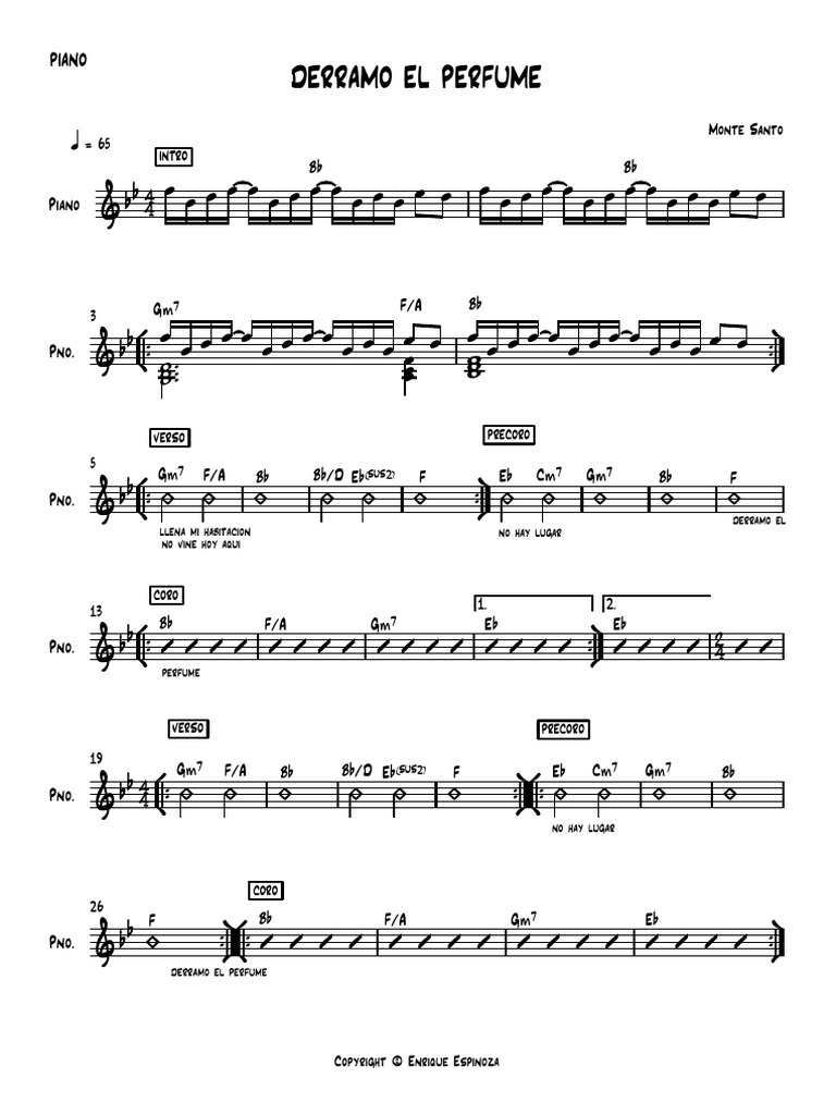 Derramo El Perfume | PDF