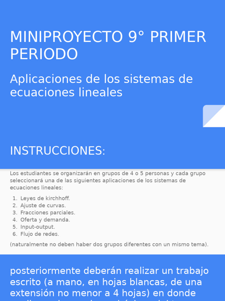Miniproyecto 9° Primer Periodo | PDF