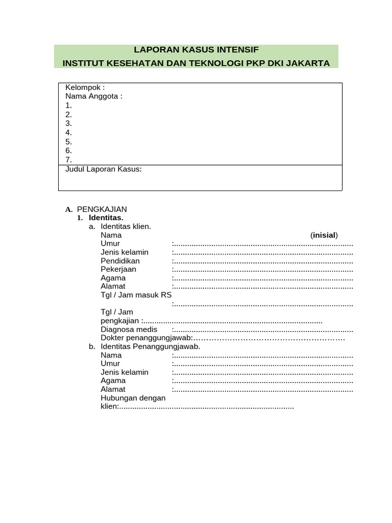 Laporan Askep ICU | PDF