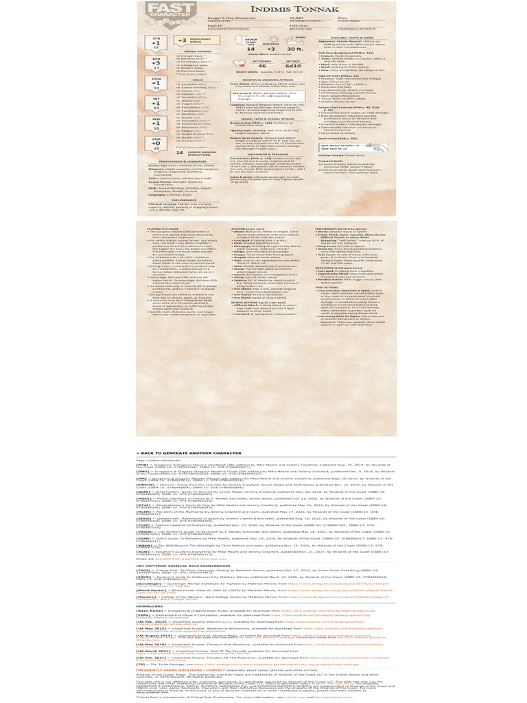 For Baby Boi High Elf Ranger 6 (Fey Wanderer) | PDF