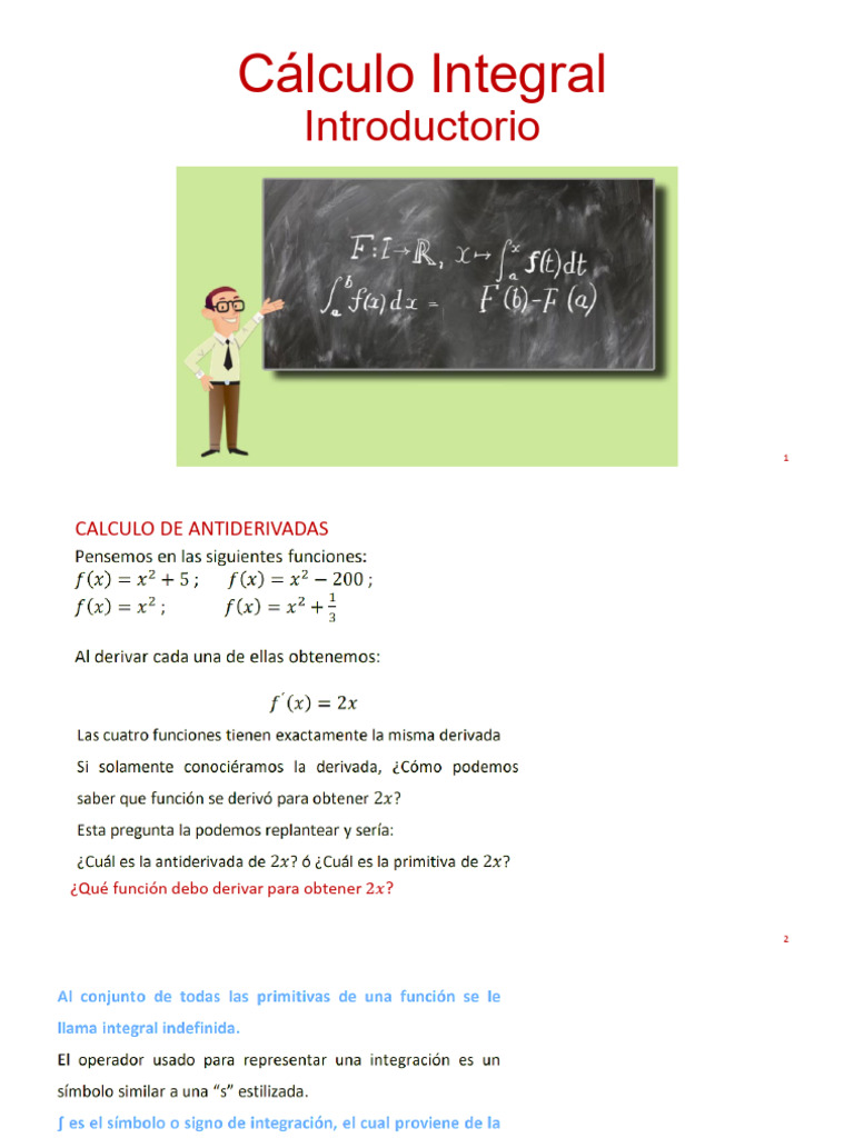 Intro - Cálculo Integral | PDF