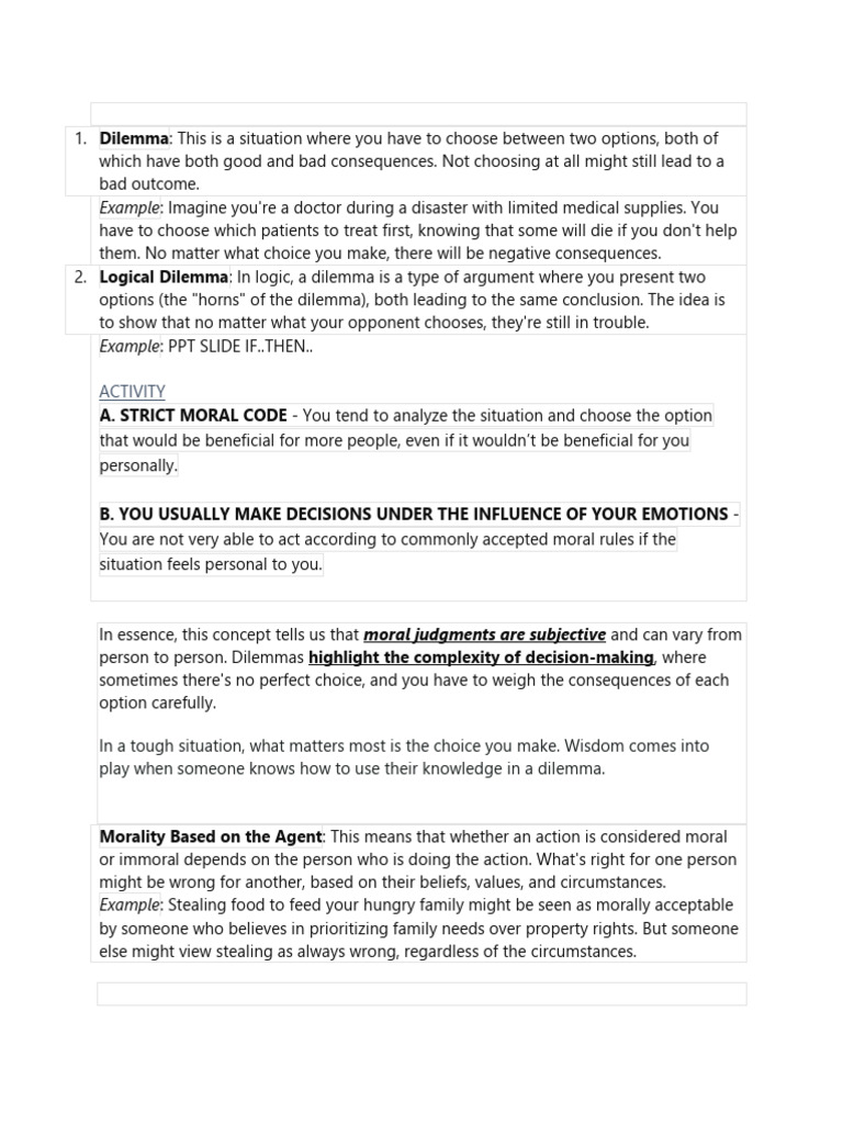 Moral Agent (Reporting-Handouts) | PDF