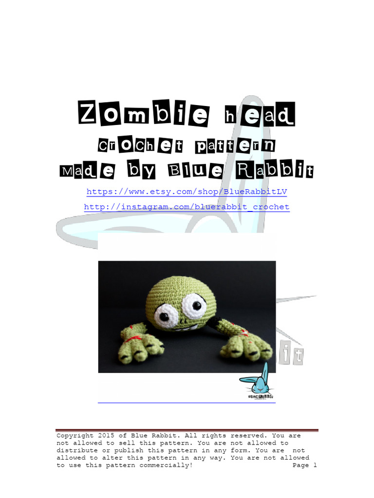Blue Rabbit - Zombie Head 1 | PDF