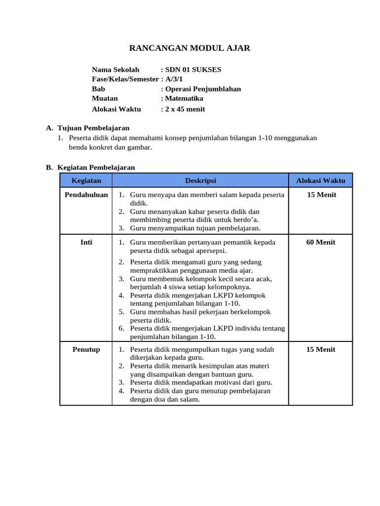 Modul Ajar Microteaching Pdf