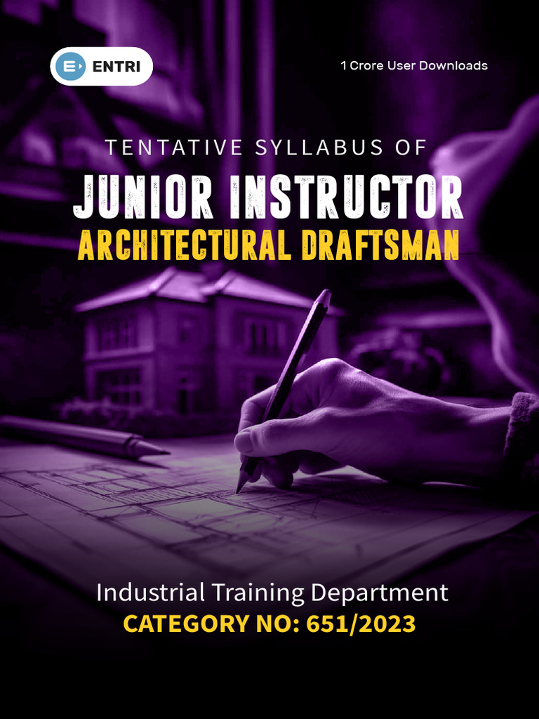 Tentative Syllabus of Jr. Instructor Architectural Draftsman | PDF