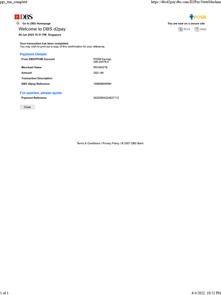 Pgs TXN Complete | PDF