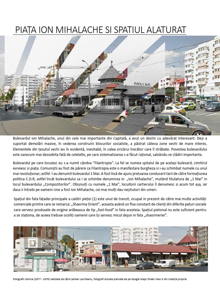 Piața Ion Mihalache Si Spatiul Alaturat | PDF