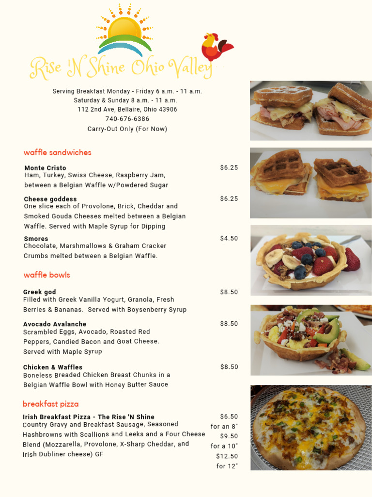 Rise Shine Menu | PDF