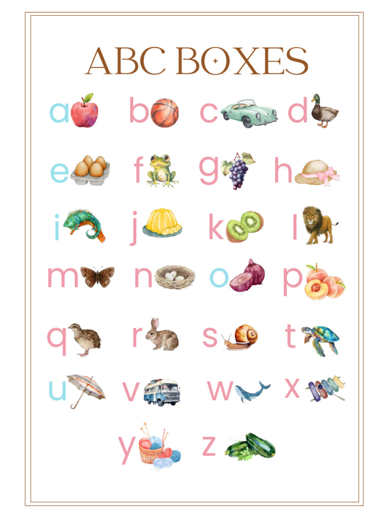 ABC Boxes Freebie | PDF