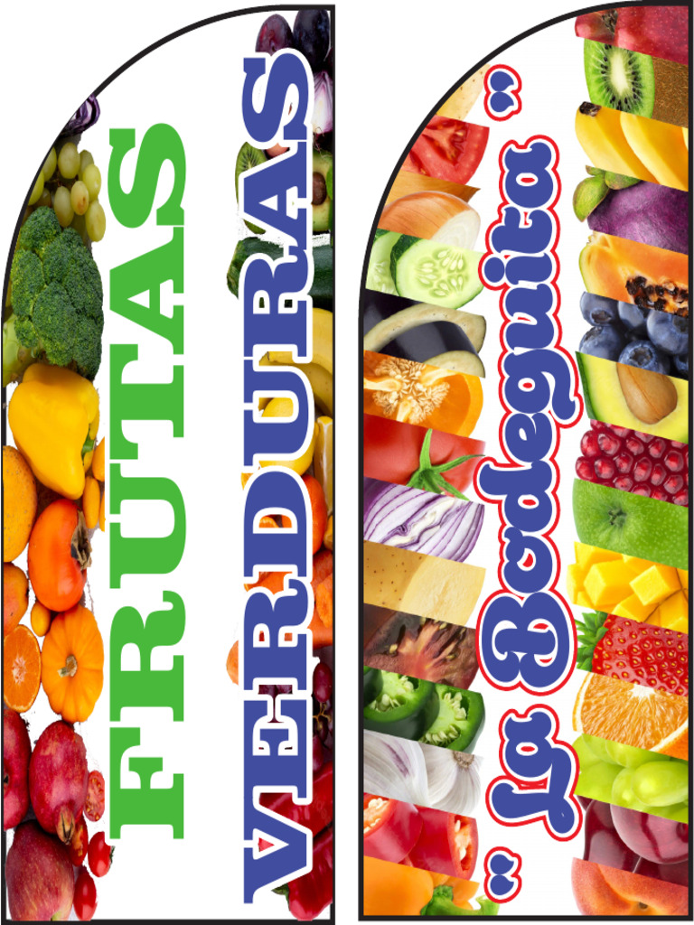 BANDEROLAS FRUTAS Y VERDURAS (Diseño para Banderolas) | PDF