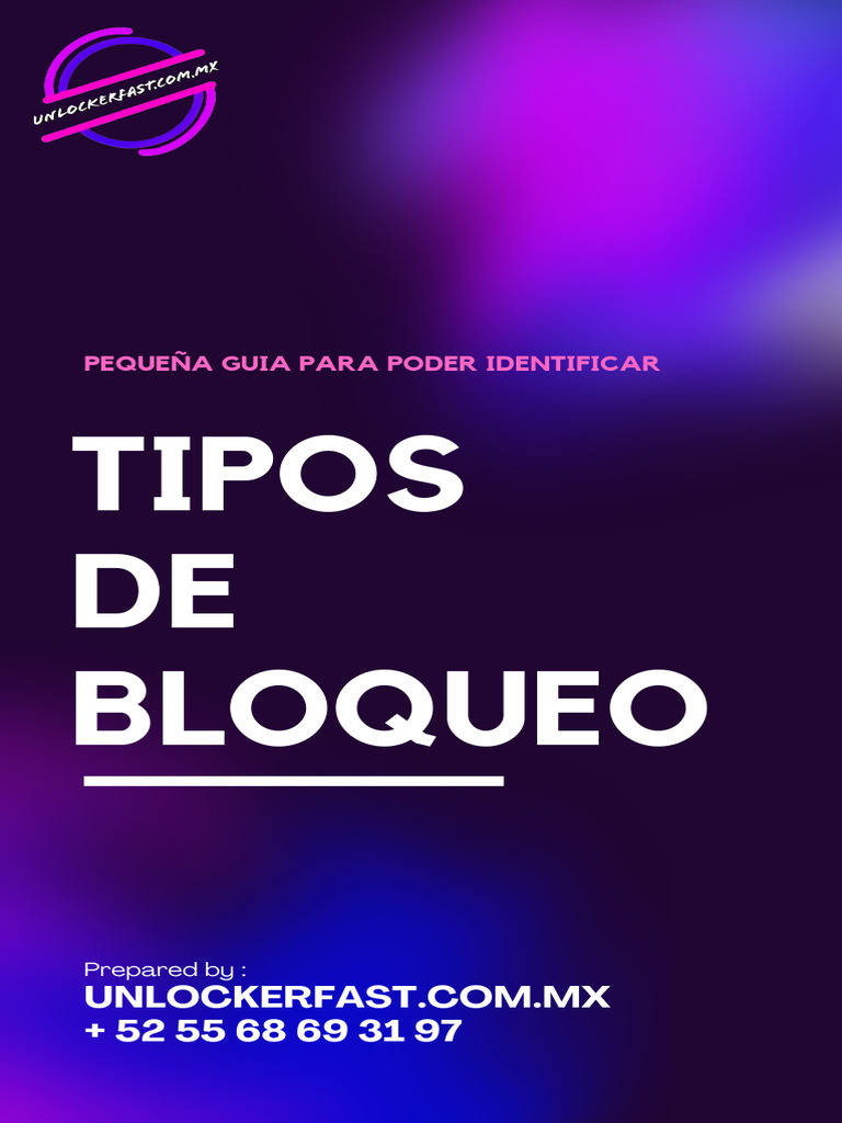 TIPOS DE BLOQUEO Unlockerfast | PDF