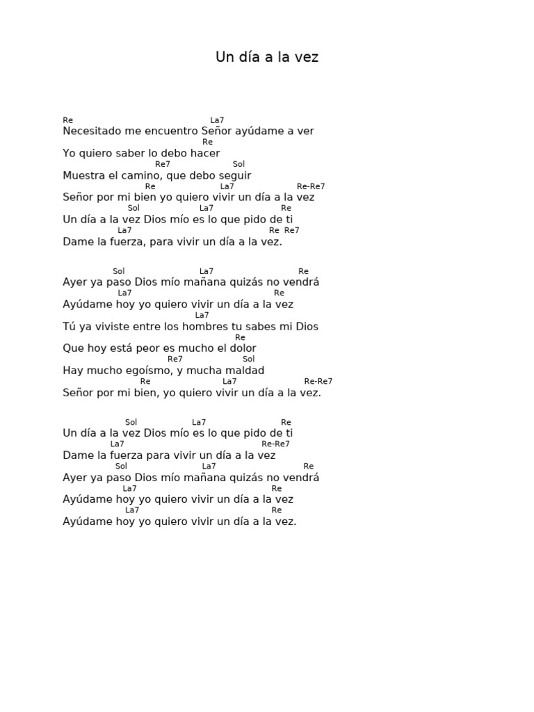 Un Dia A La Vez | PDF
