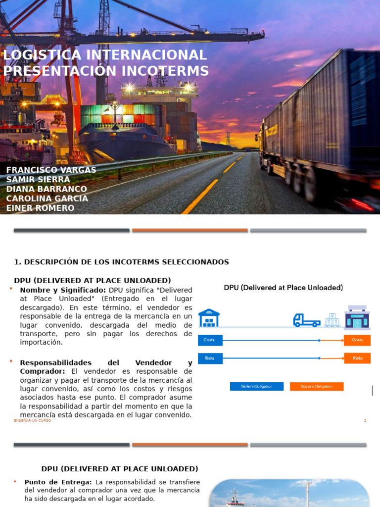 Incoterms DPU y DDP: Guía Esencial | PDF | Comercio | Finanzas y dinero