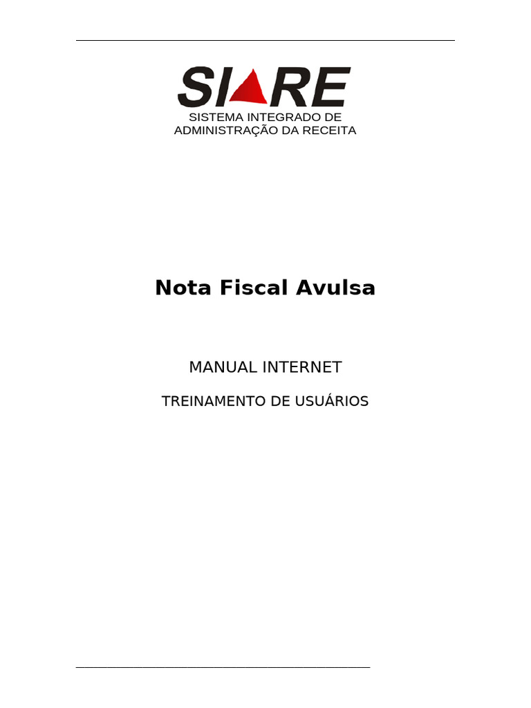 Manual Usu Rio NFA Internet Sem Logomarca SEF | PDF