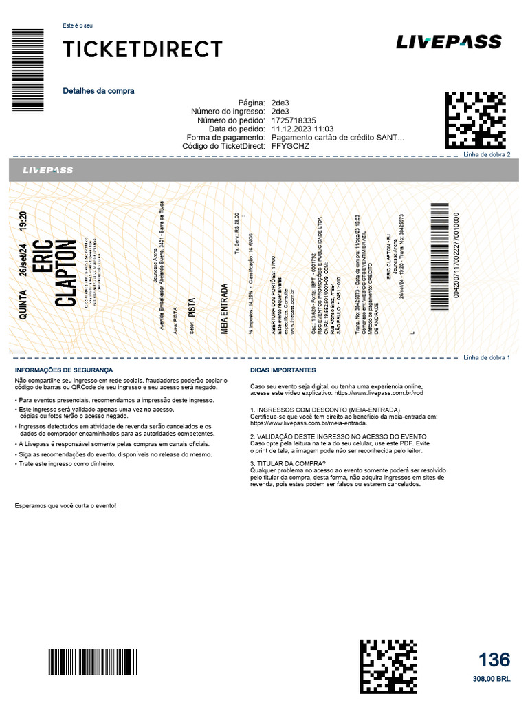 Ingresso Marcelle | PDF