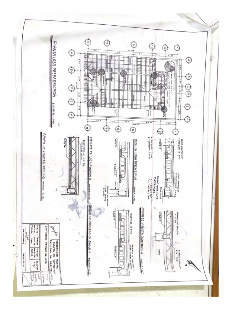 Pianta Losa Prefabricada | PDF