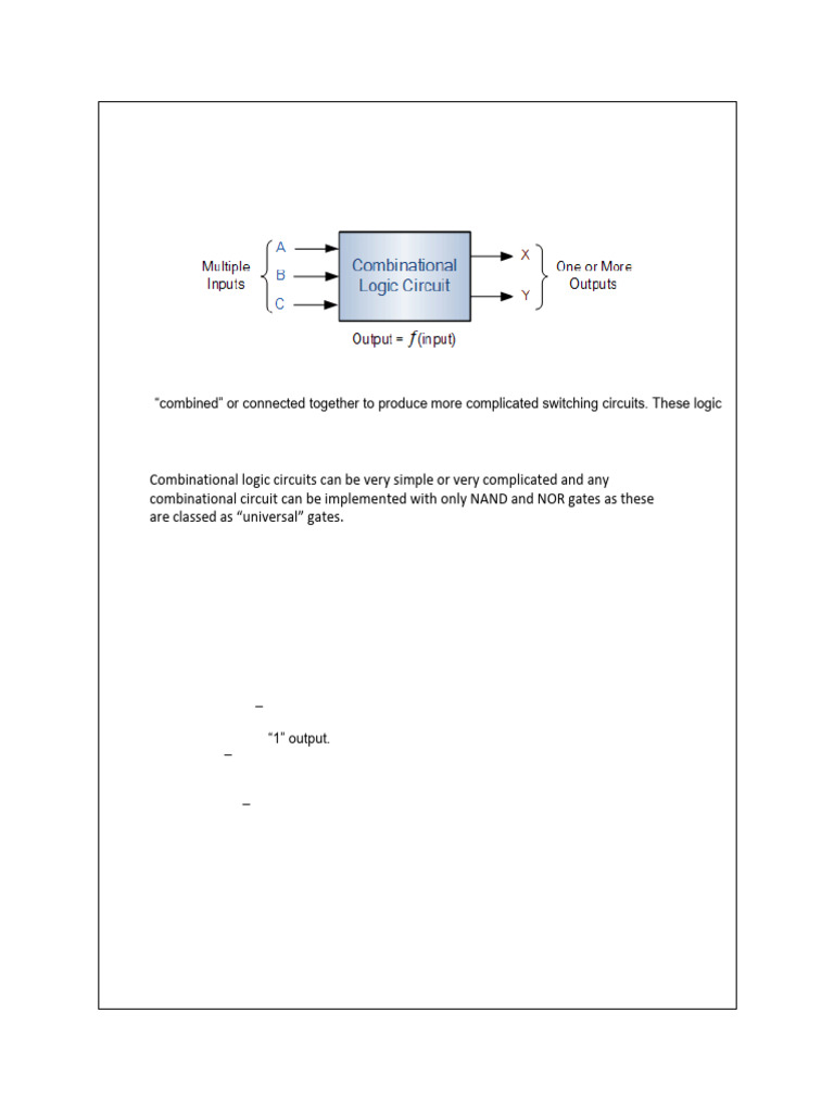 Chapter 2 - Lesson 2 - Combinational Logic | PDF