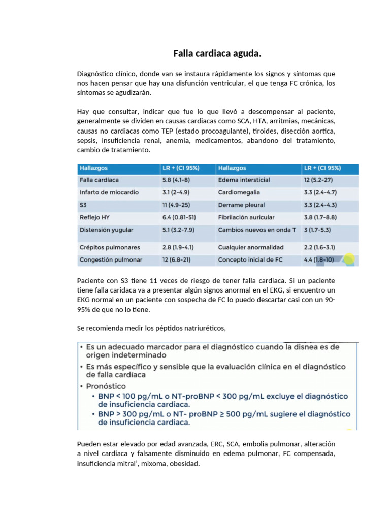 Copia de Falla Cardiaca Aguda | PDF
