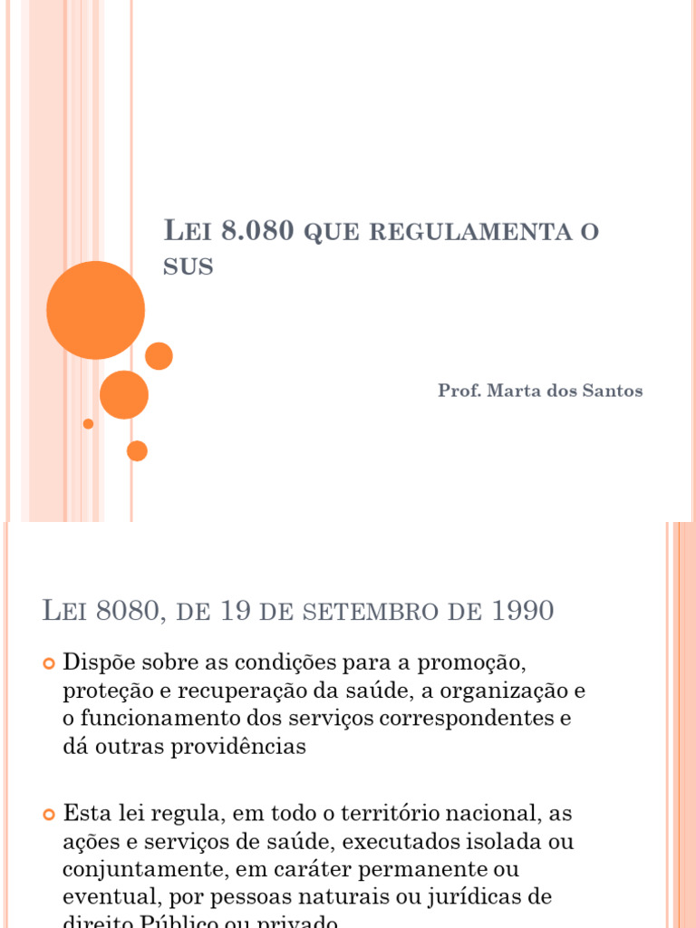 Lei 8080 Marta | PDF