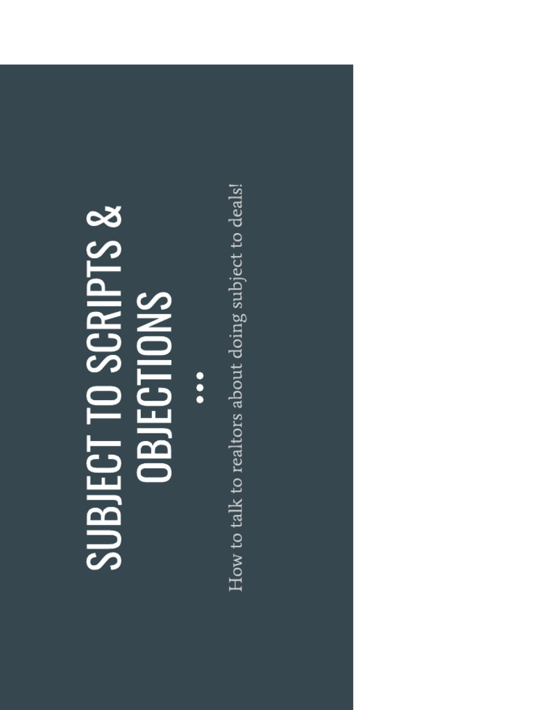 Subto Full Script | PDF