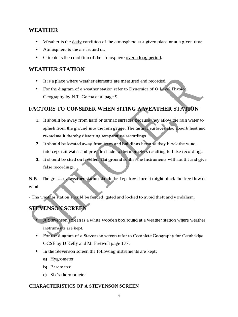 Weather 2 | PDF