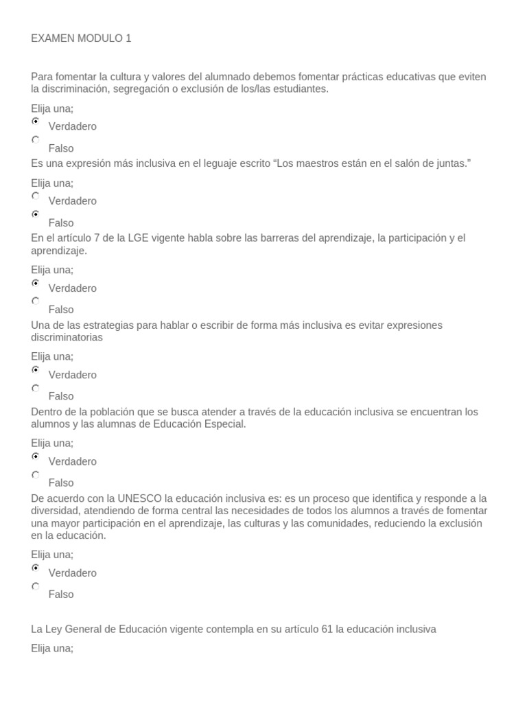 Examen Modulo 1 | PDF