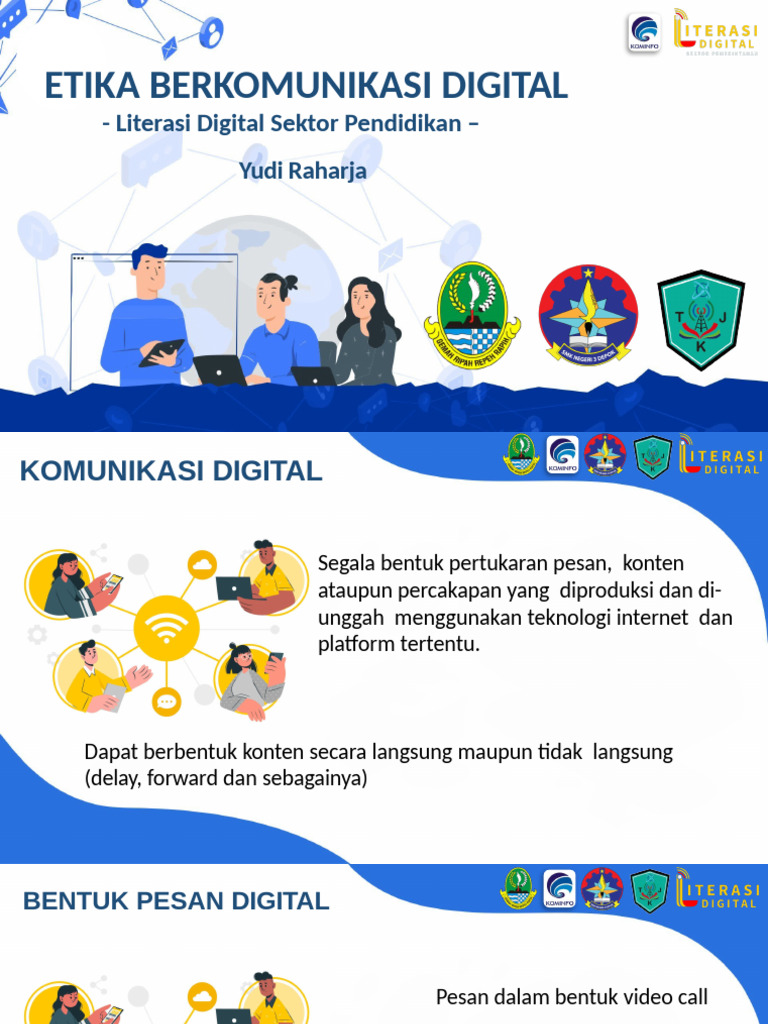 Etika Digital Yudi RJ | PDF | Computer Mediated Communication | Games & Activities