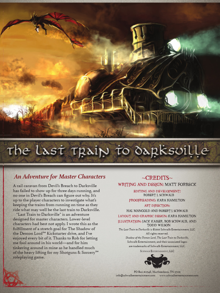 SotDL - Last Train To Darksville (Master) | PDF