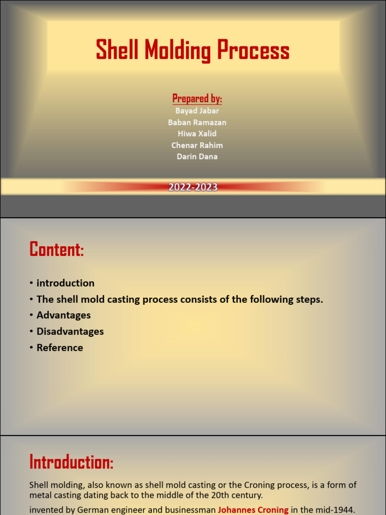 Shell Molding Process | PDF