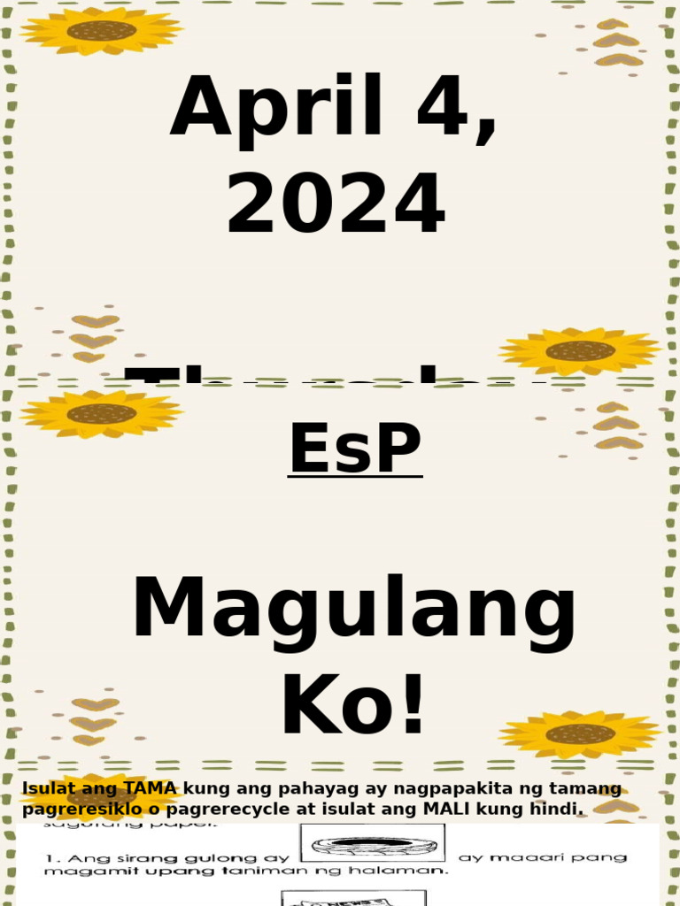 April 4, 2024 Thursday | PDF