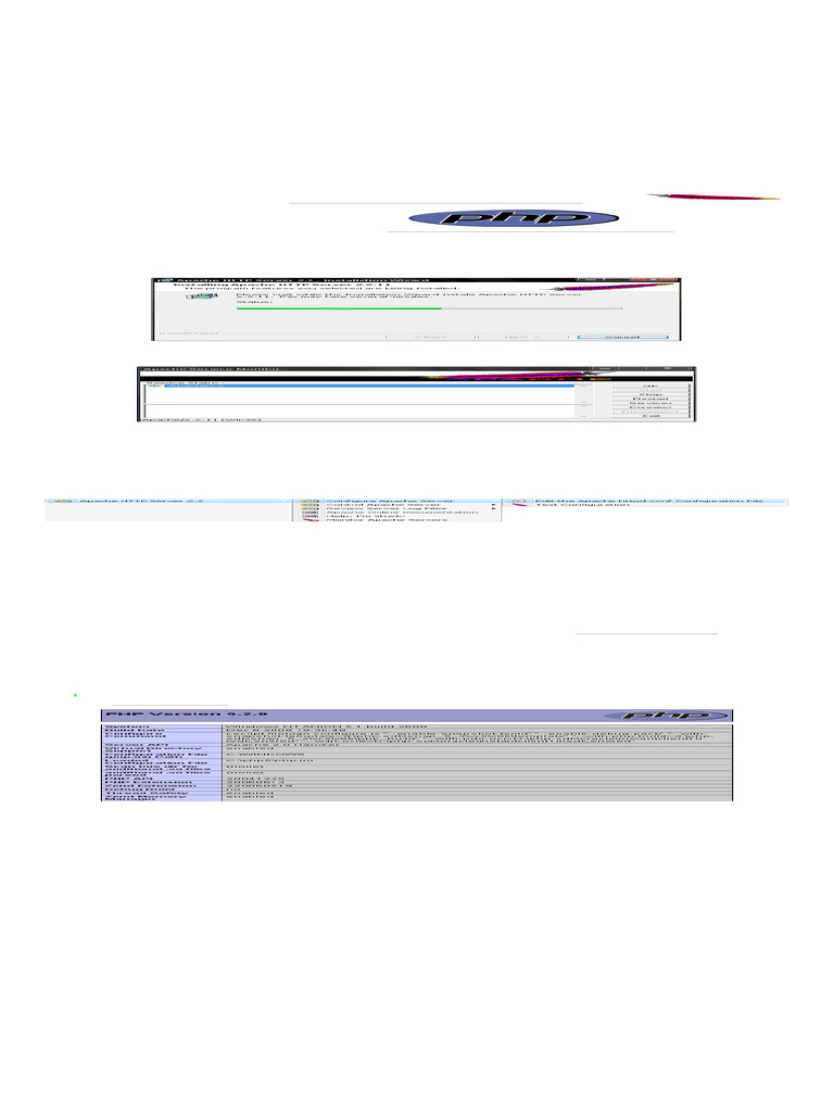 Instalando e Configurando o PHP 5 e o Apache 2 | PDF