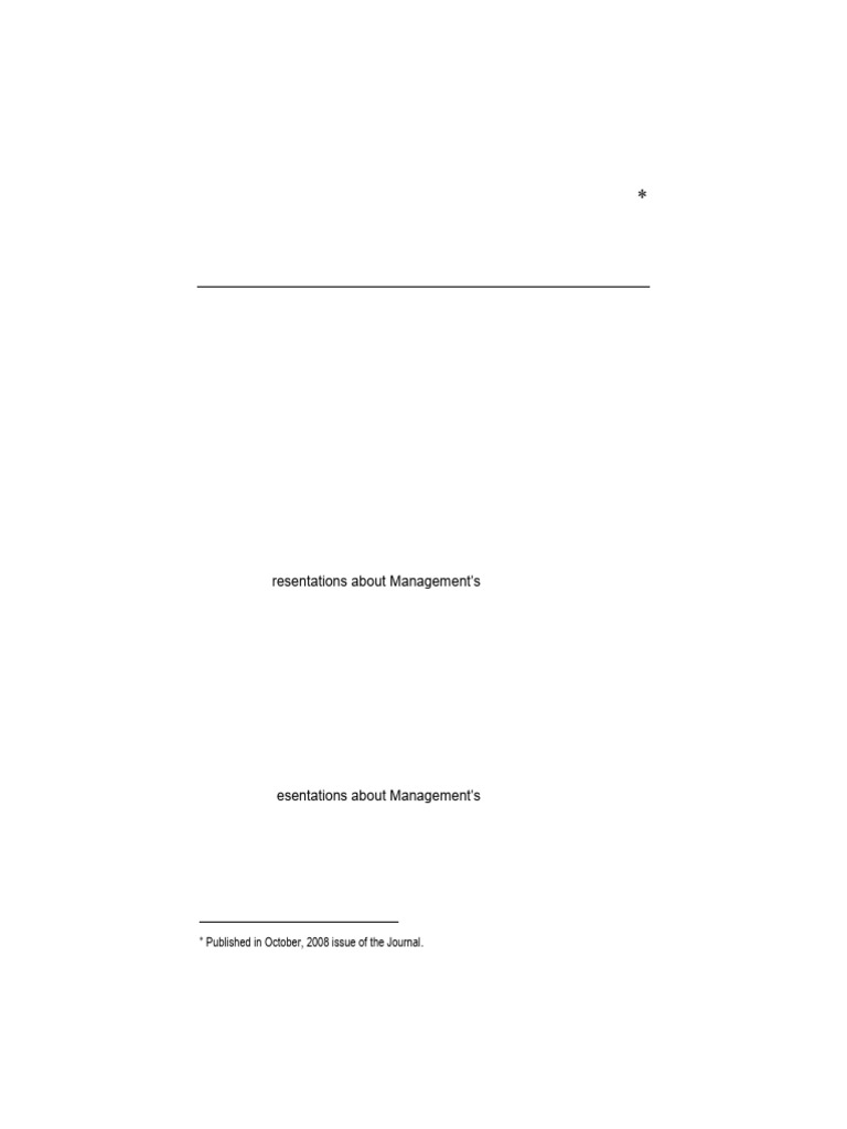 Standard On Auditing SA 580 Written Representations | PDF | Auditor's ...