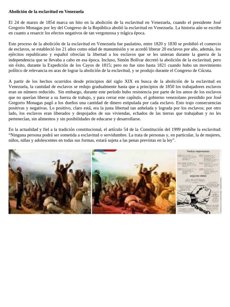 Abolición de La Esclavitud | PDF | Política | Ciencias sociales