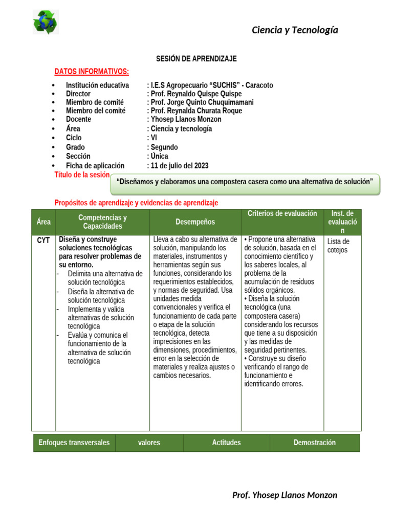 Sesion de Compostero Casero | PDF | Residuos | Maestros