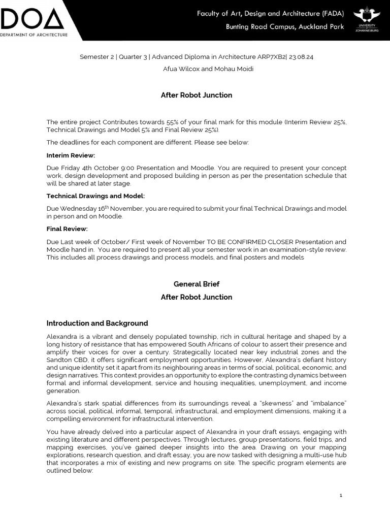 Architecture Design Project 4 - ARP7XB2 - 2024 - 230820 - 240823 ...