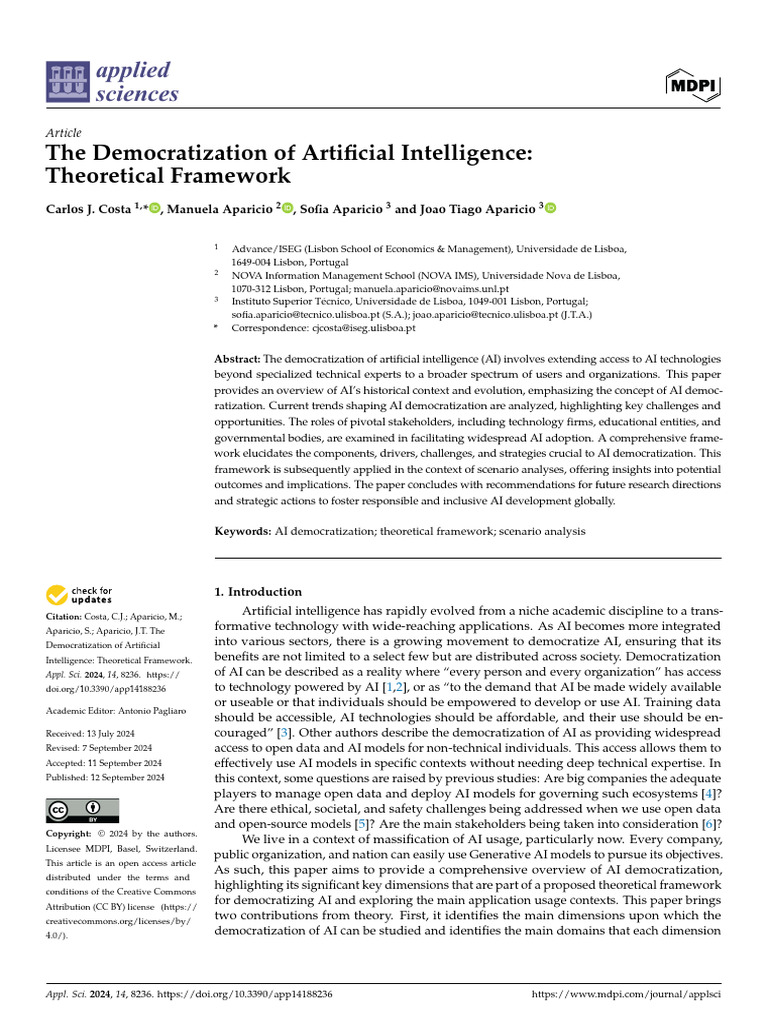 The Democratization of Artificial Intelligence | PDF