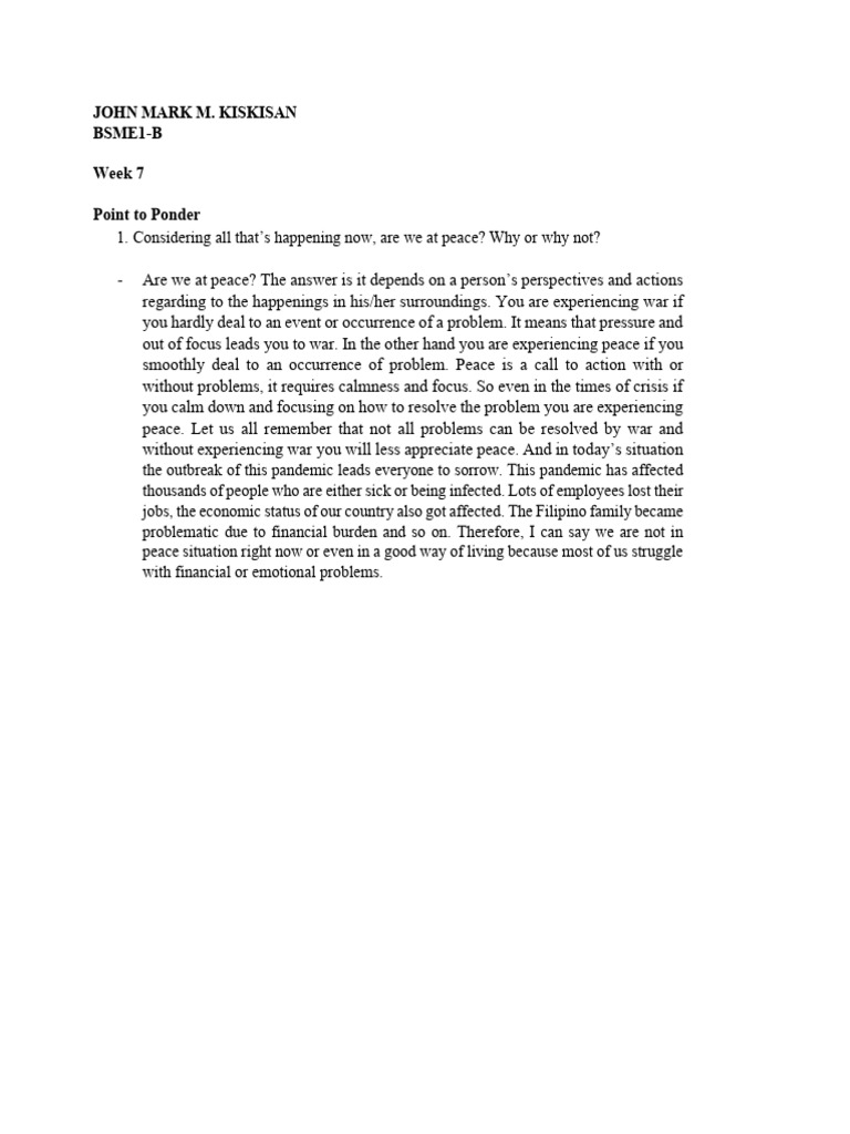 Kiskisan Johnmark Ethics Week7 PDF | PDF