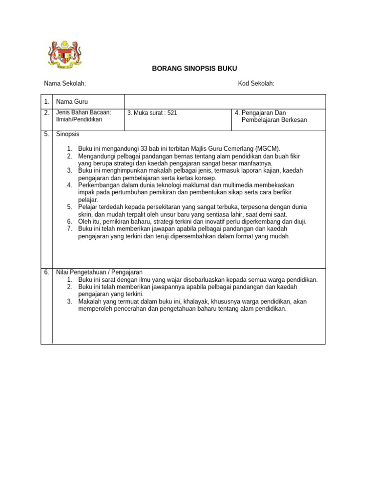 Sinopsis Buku Ta2 | PDF