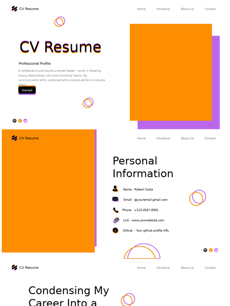 CV Resume Presentation | PDF