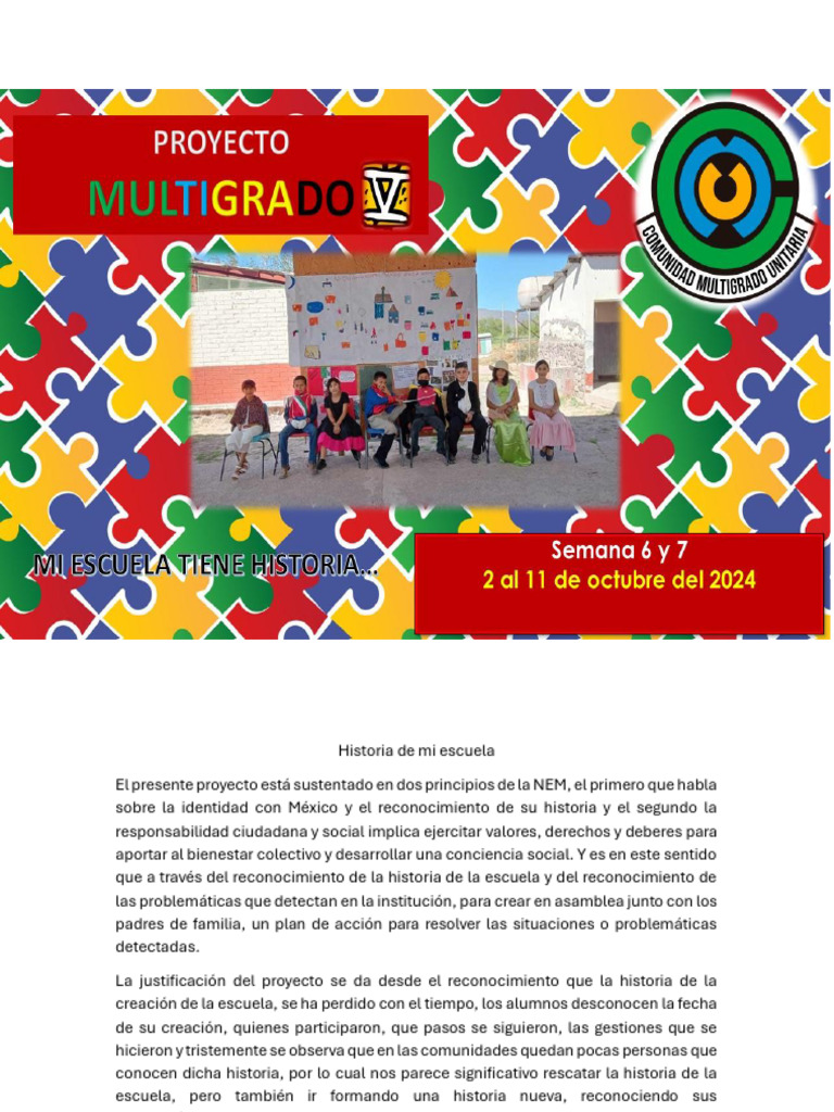 Planeacion Multigrado Del 2 Al 11 de Octubre 2024 | PDF