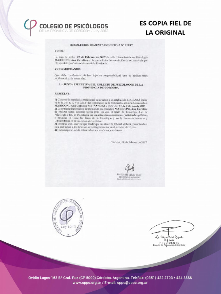 Es Copia Fiel de La Original | PDF