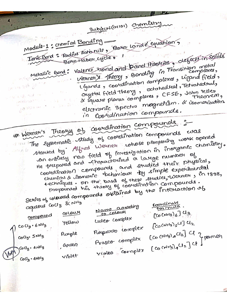 Chemistry Module 1 | PDF