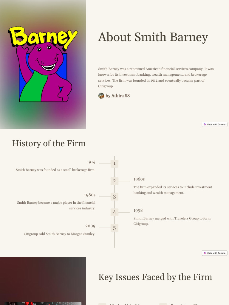About Smith Barney | PDF