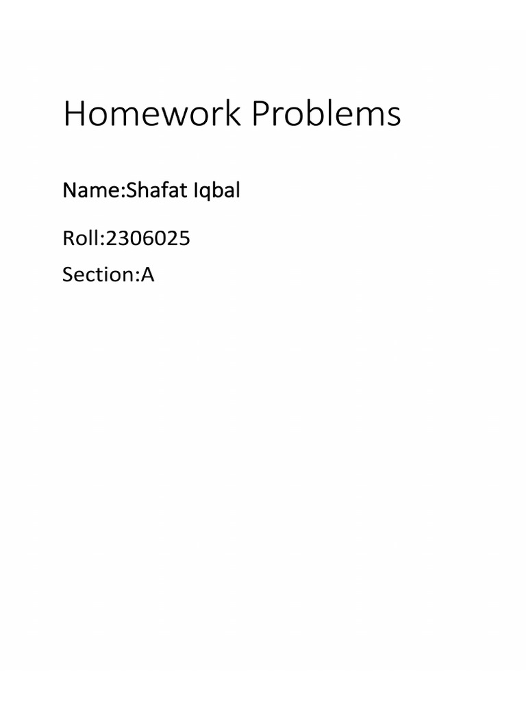 Homework | PDF