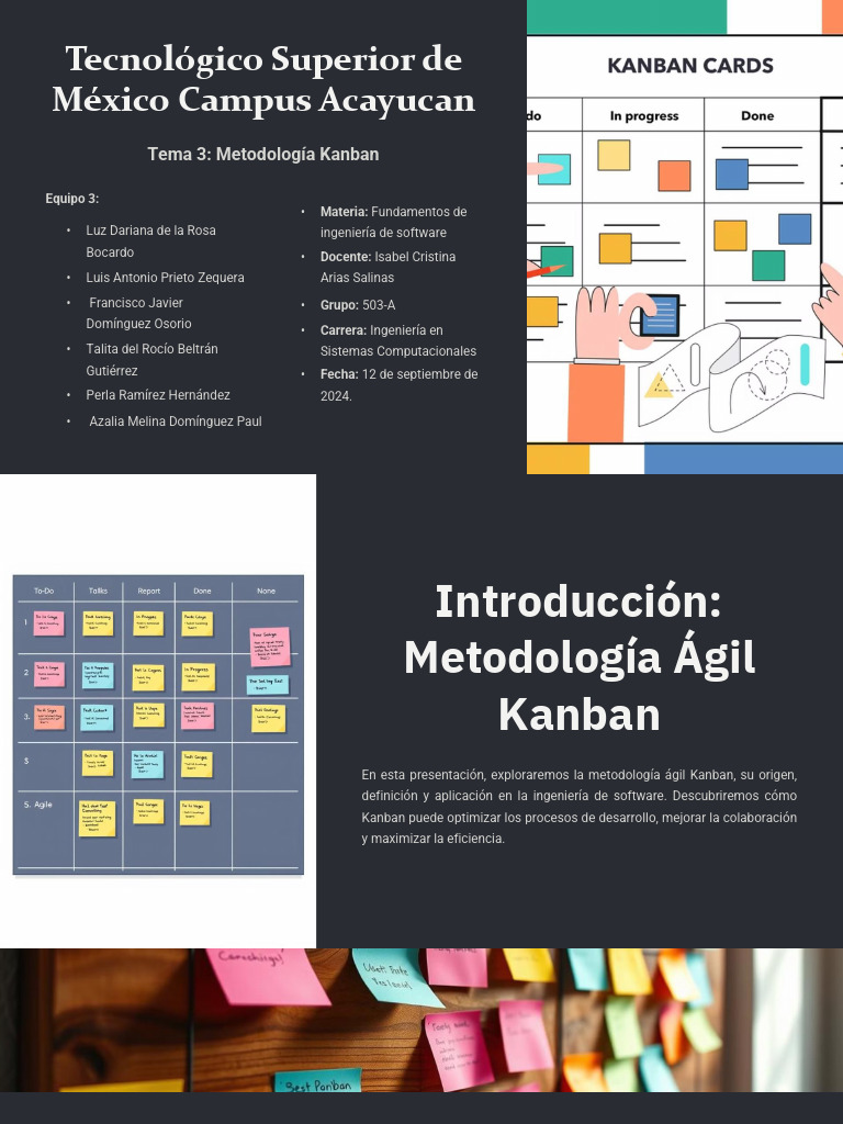 Equipo 3 Metodología Kanban | PDF